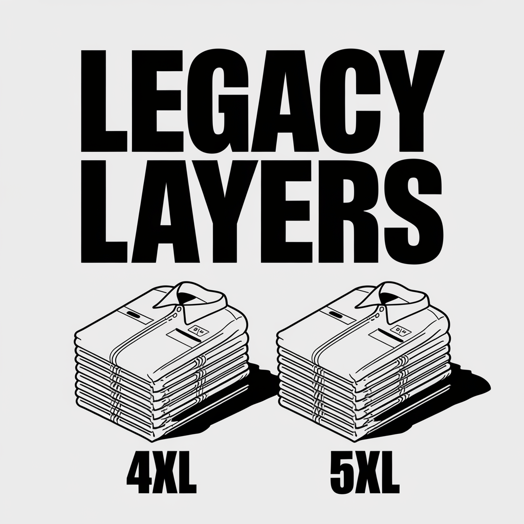 4XL and 5XL Sizes! – LegacyLayers
